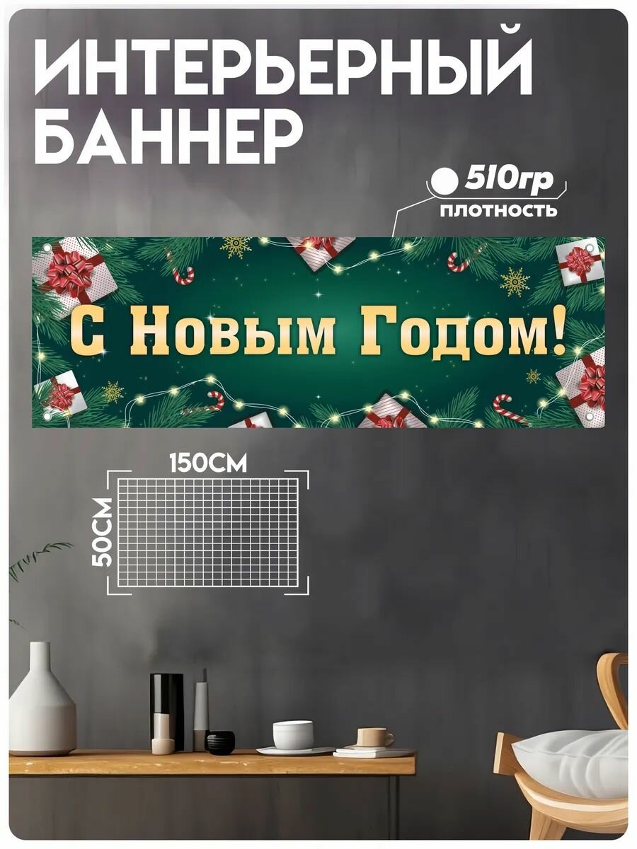 Постеры на стену баннер Новогодний декор Новый год 2026