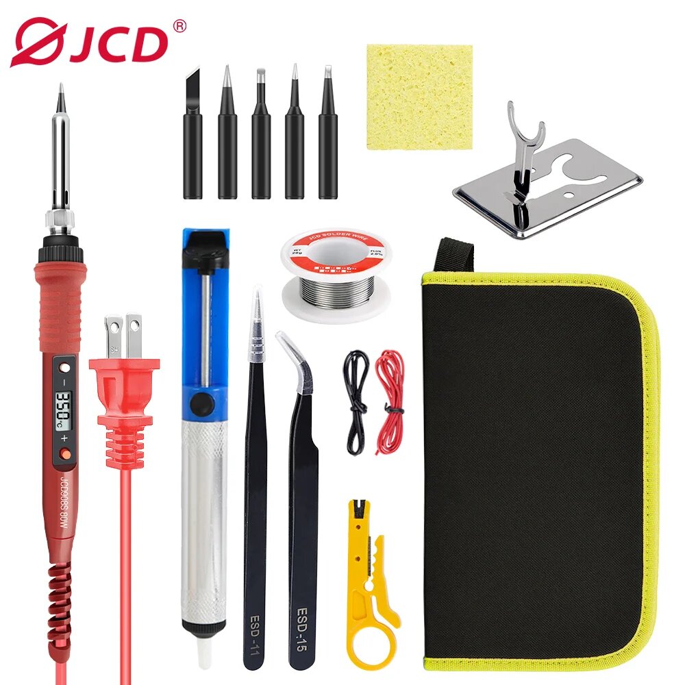 Паяльник электрический JCD 908S 80Вт 220В, цвет 908s-R-5