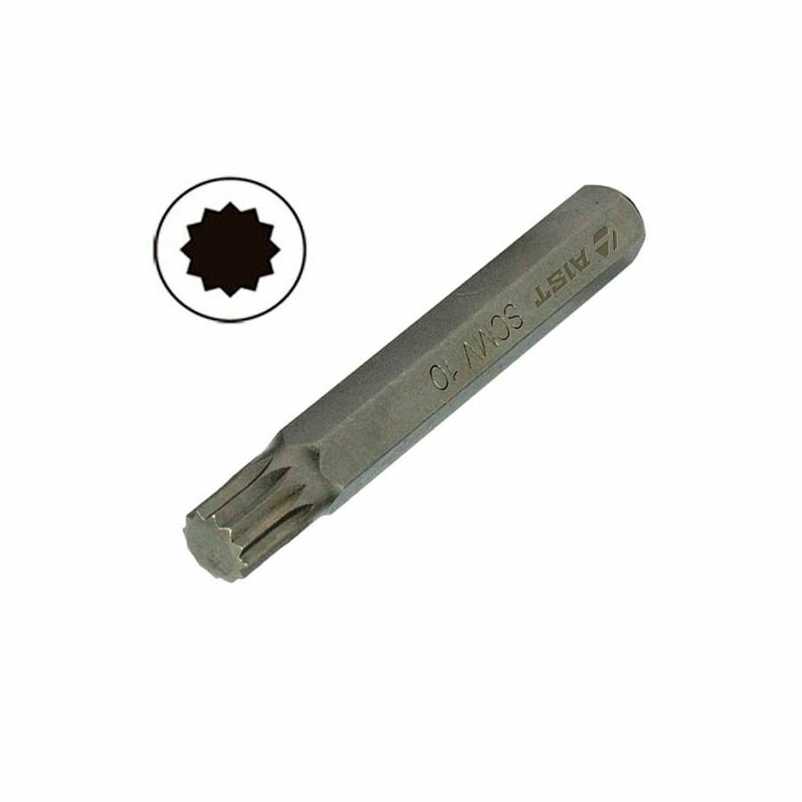 Бита SPLINE (12-ти гранная) М8 10мм длинная 75мм AIST 1327508M