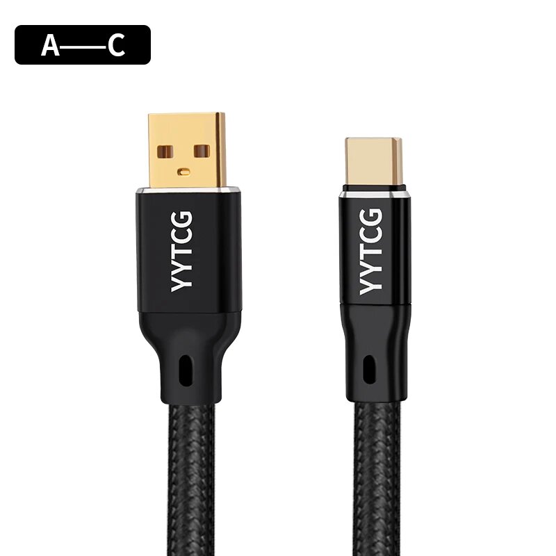 YYTCG HiFi USB OCC кабель USB A-B аудиокабель 2 м, A to C