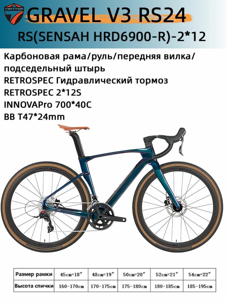 TWITTER BIKE Велосипед Гравийный, Gravel V3