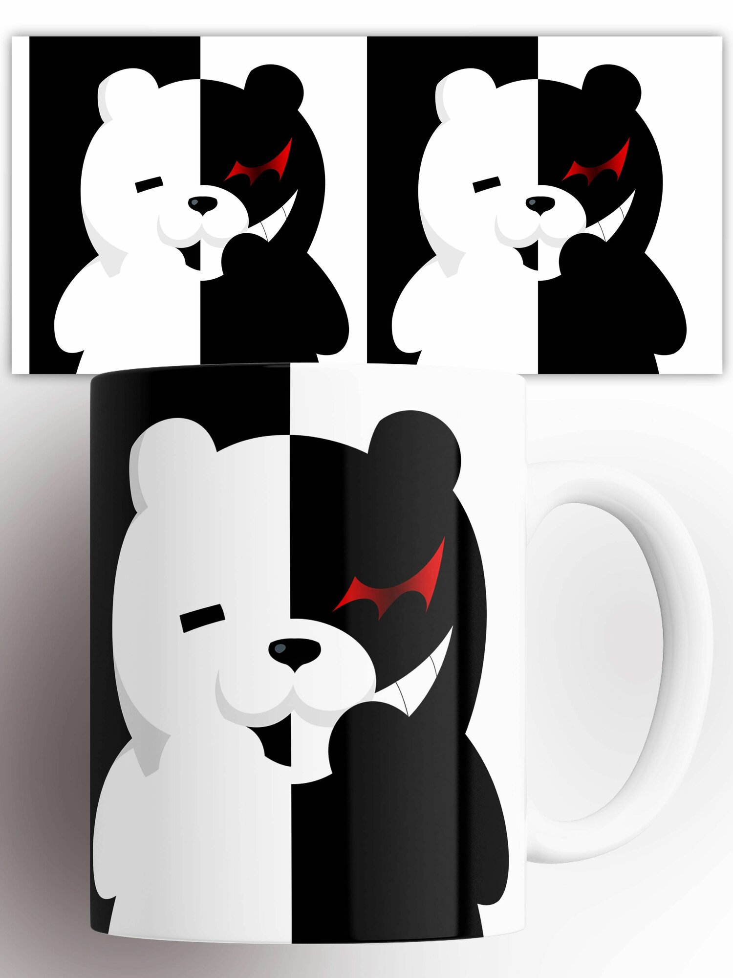 Кружка с принтом Аниме Anime Monokuma Drae 330 мл