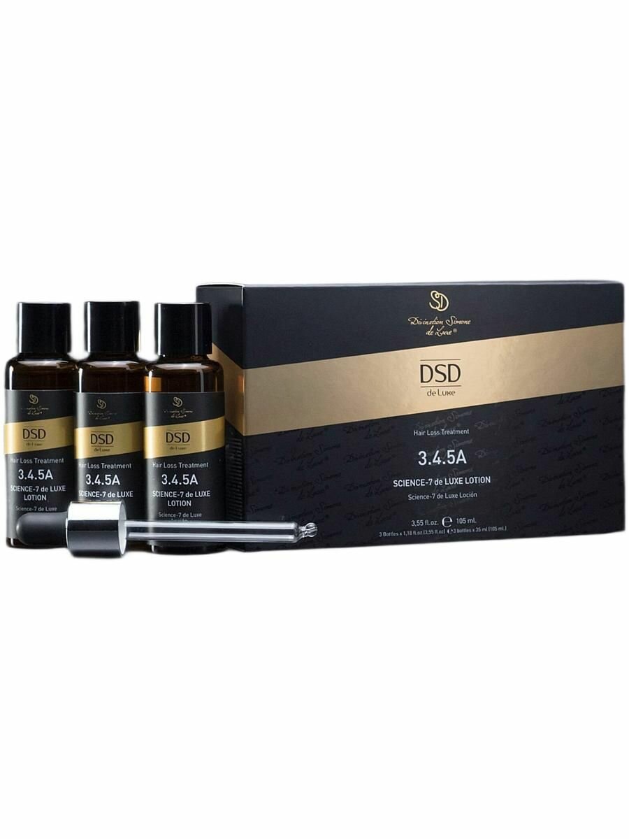 Лосьон на основе нового стимулятора роста волос кегаба DsD de Luxe - 3.4.5A Science-7 Lotion 10 x10 мл