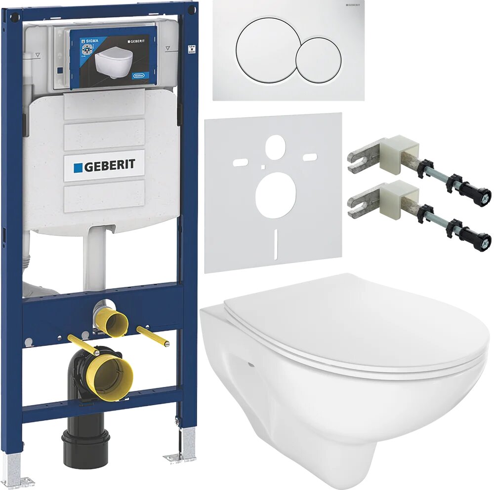 Комплект Унитаз подвесной STWORKI Хедмарк 3510 безободковый / Крышка Smart 0302 с микролифтом / Инсталляция Geberit Duofix UP 320 111.300.00.5, Кнопка Sigma белая, Крепления к стене