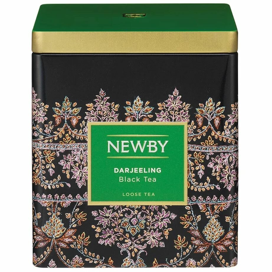 Чай Newby Дарджилинг, банка, листовой,125г