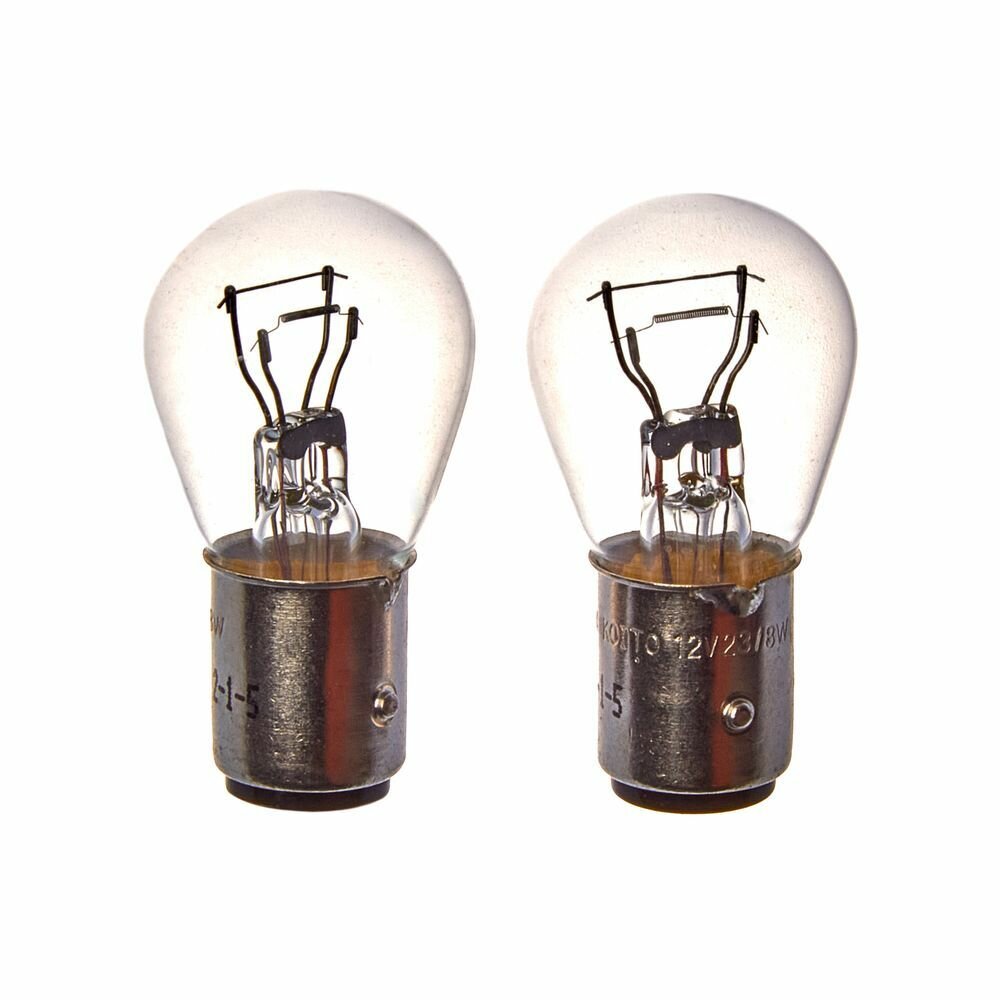 Автолампа 12V 23/8W BAY15d S25 P23/8W, 2 шт