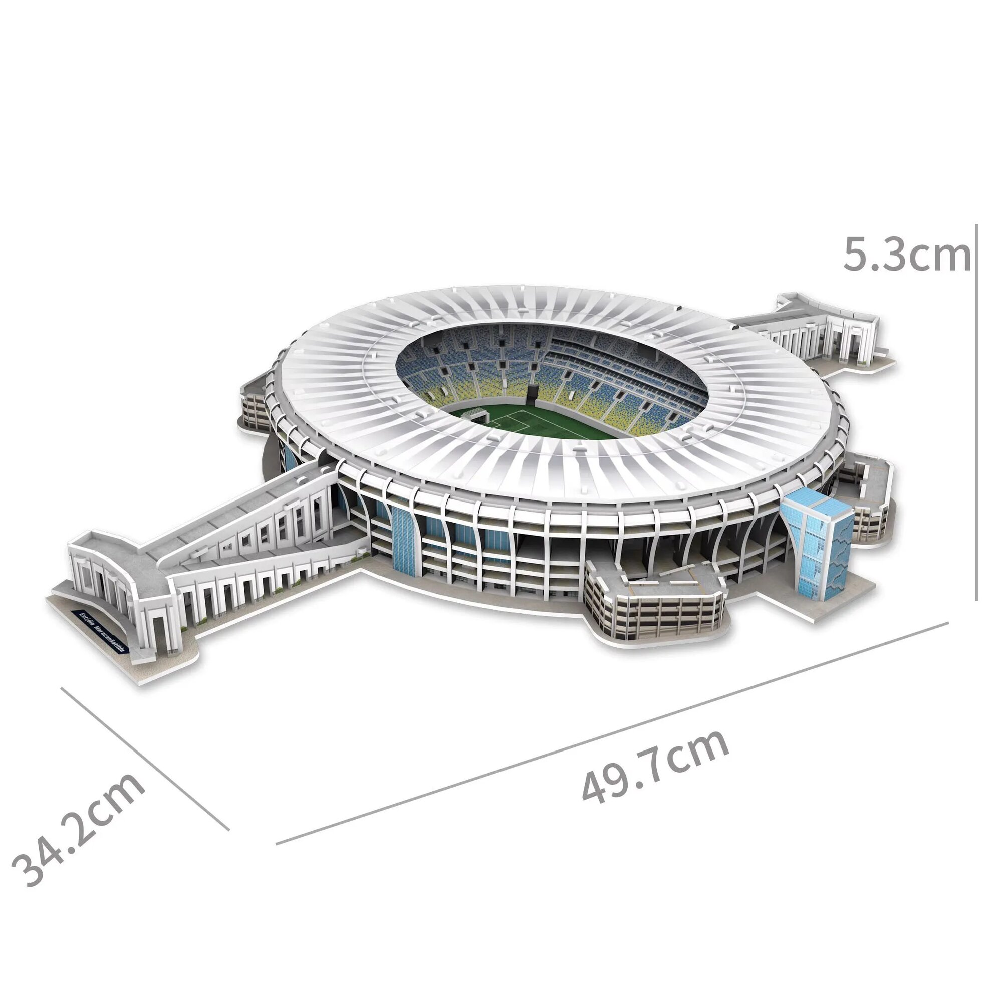 3D бумажная модель стадиона Maracana Lusail SEA-LAND, 1pc Maracana Model, Унисекс