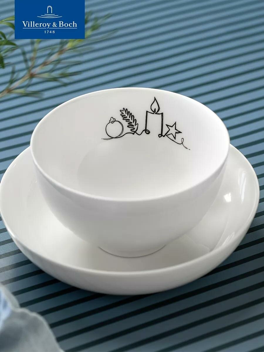 Салатник новогодний 470 мл, Statement, Villeroy & Boch, Премиум-Фарфор