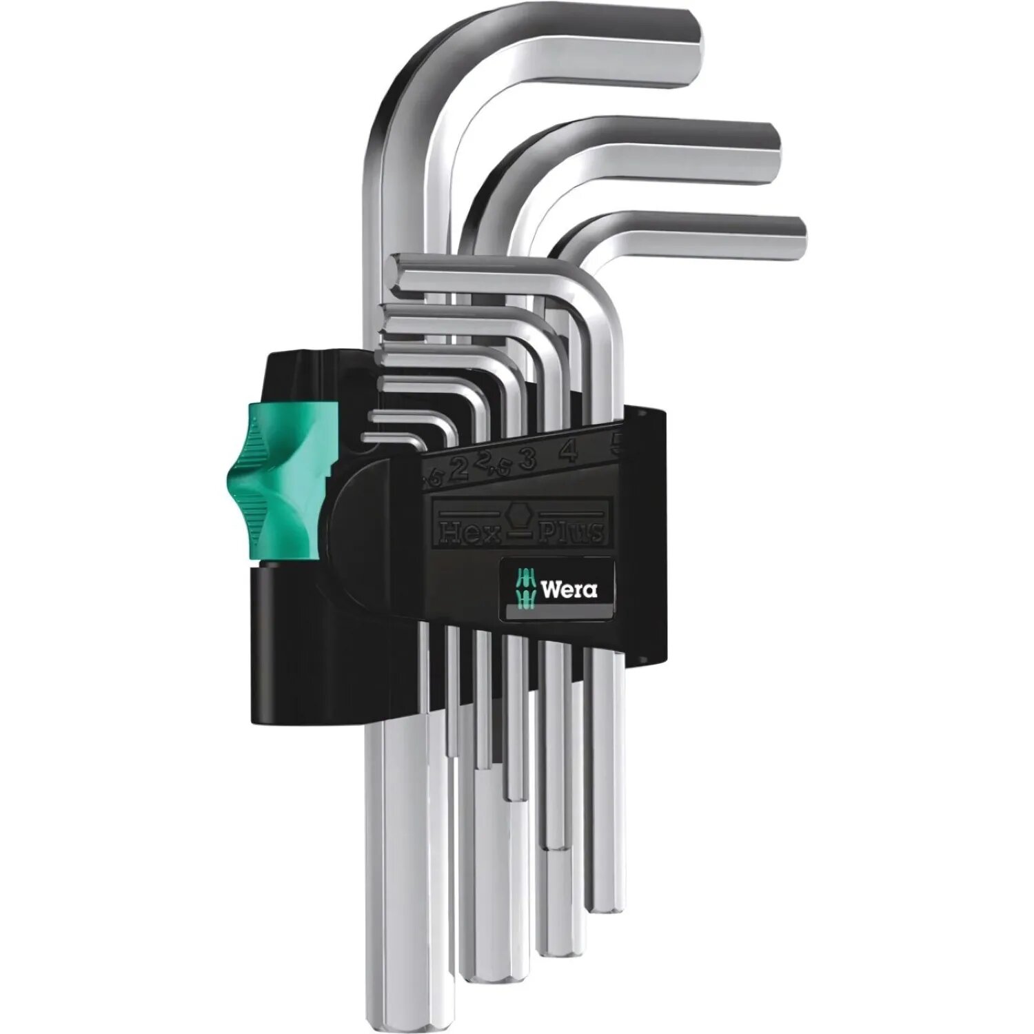 Набор ключей Г-образных 1.5-10 мм 9 предм. WERA Hex-Plus 950/9 SM N 021406