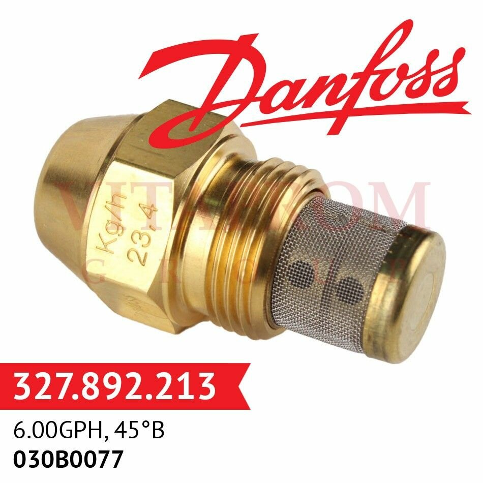 Форсунка Danfoss 6.00GPH, 45B,030B0077 — фото 1