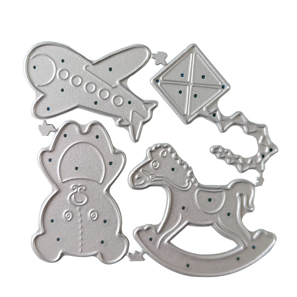 Троянский Медведь Металлические Режущие Штампы Трафарет Для Скрапбукинга DIY Альбом Штамп Бумажная Открытка