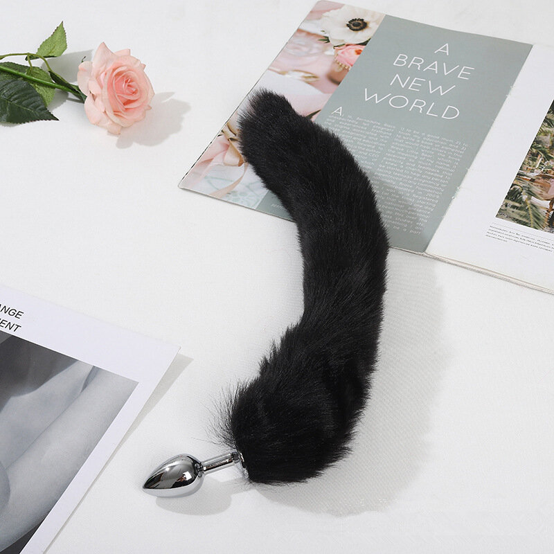 SM лисий хвост флирт металлическая анальная пробка хвост реквизит анальная пробка анальный анус мужской и женский флирт секс-товары