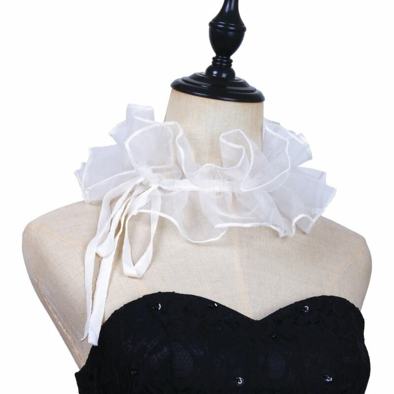 Маленький гофрированный воротник-хомут-грибок