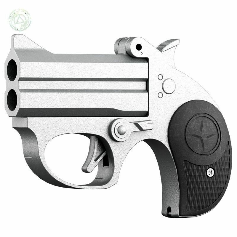 Карманный двуствольный пистолет Deringer Патроны с пружинным зарядом Игрушечные модели