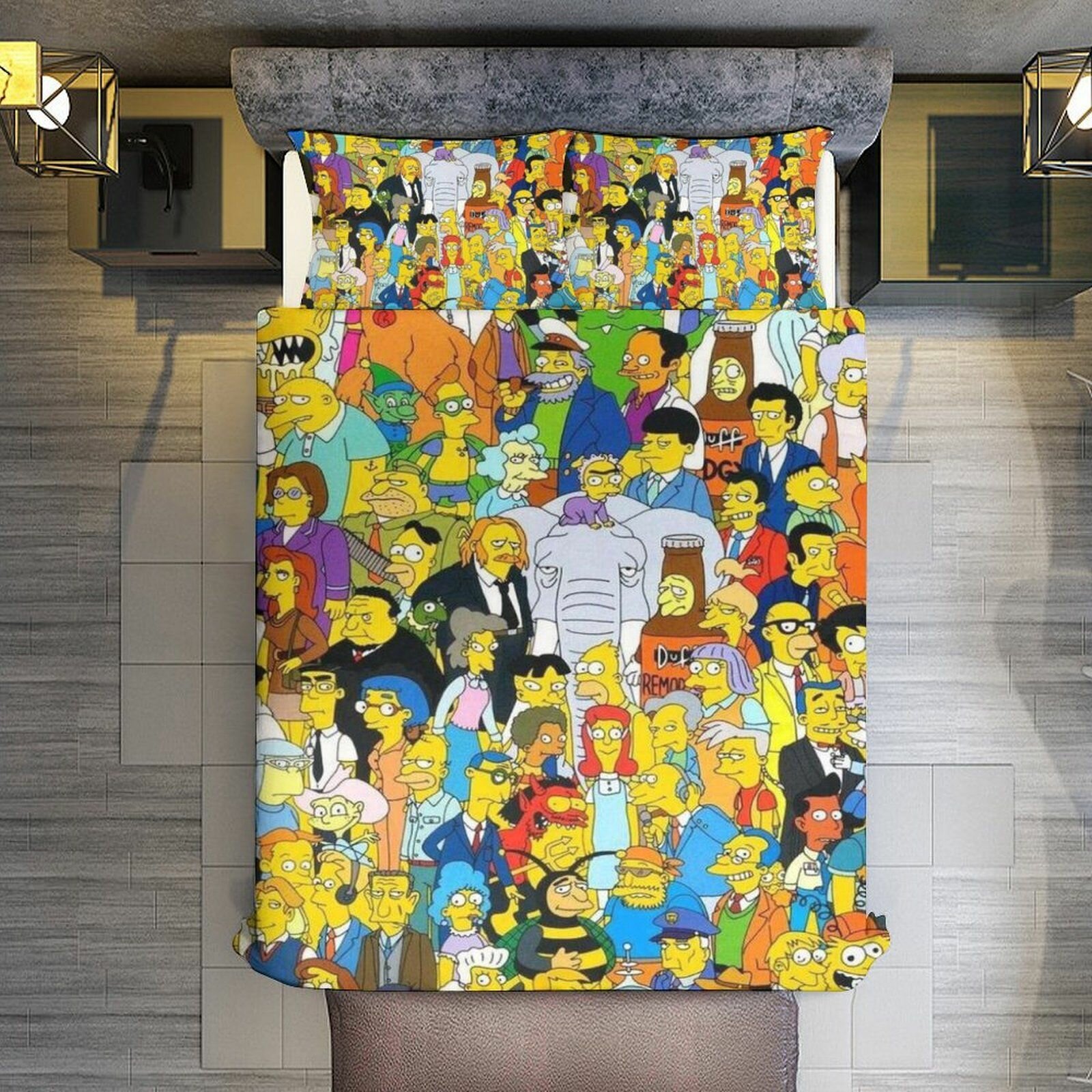 The Simpsons Комплект постельного белья, Микрофибра, Односпальный