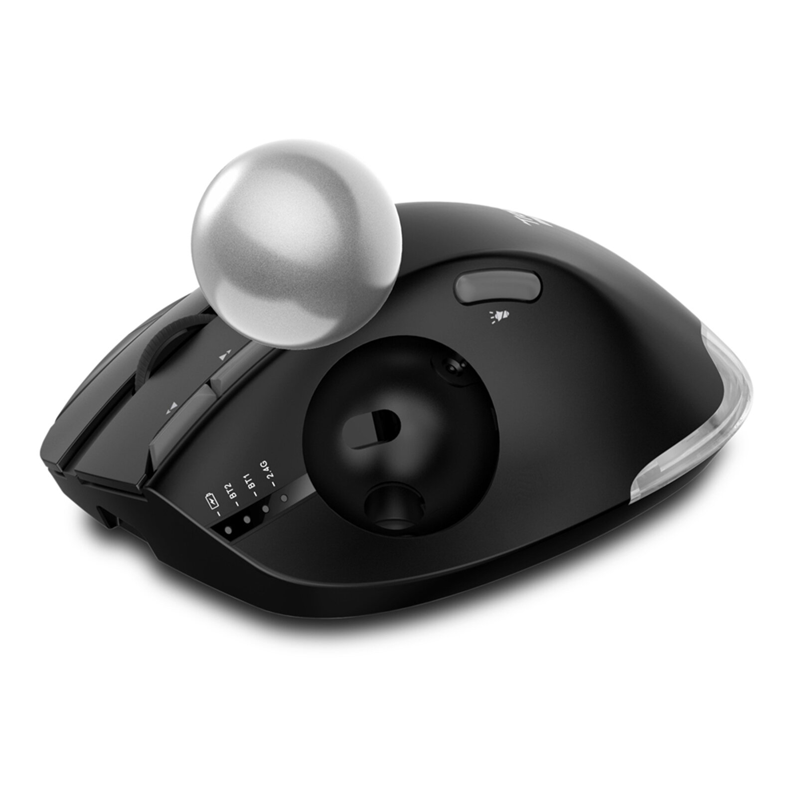 ZELOTES F-33 Trackball Mouse Wireless Triple Mode BT for 2D/3D Professional Graphic Designer Cross-Screen CAD Drawing PS RGB with Programmable Adjustable Angle