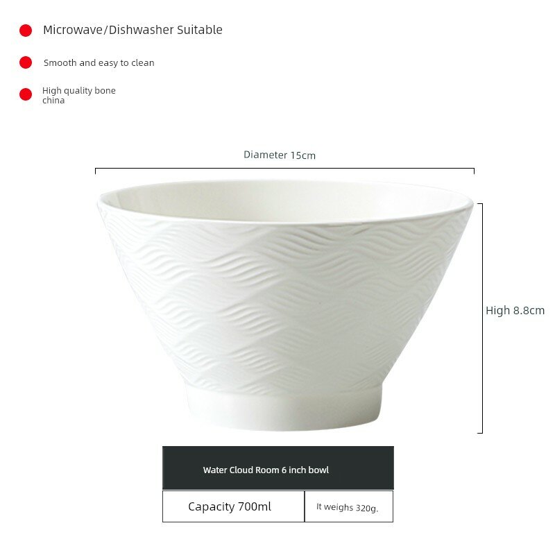 Чаша из чистого белого фарфора Цзиндэчжэнь, элитная чаша, с цветом под глазурью, коническая форма, посуда с эффектом