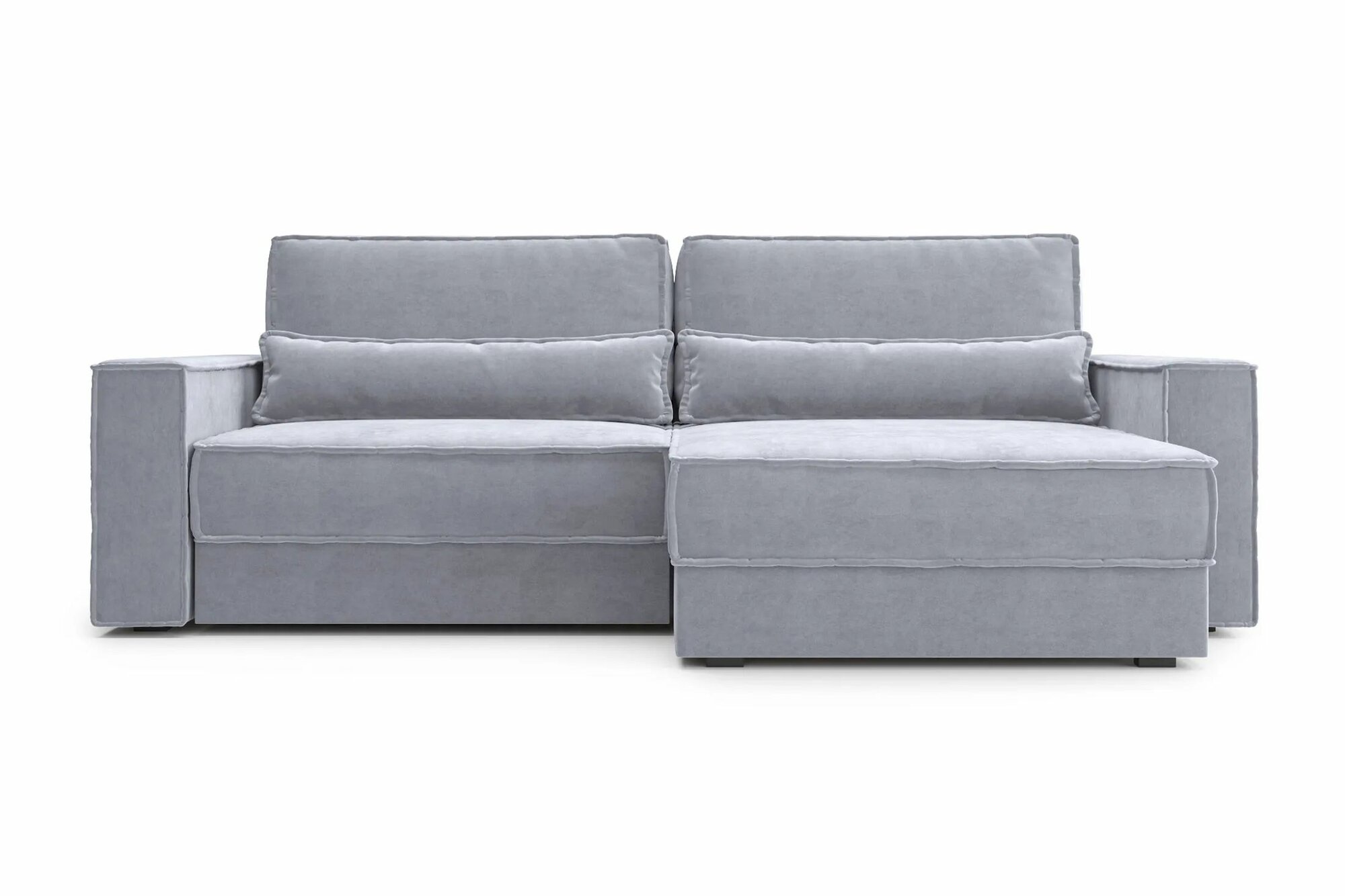 Диван угловой Сохо, светло-серый