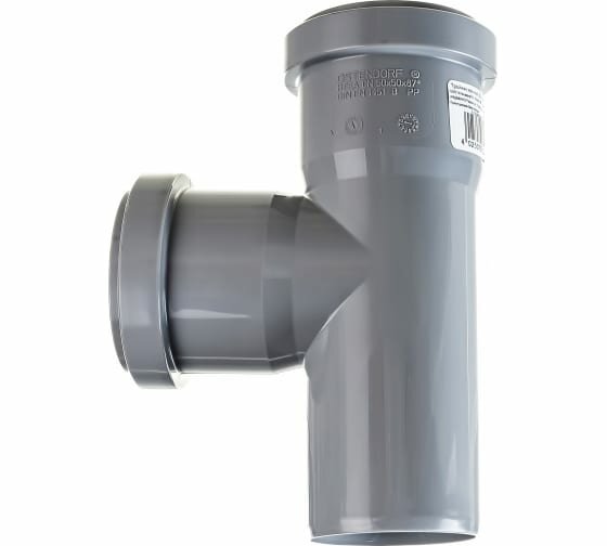 Тройник канализационный Ostendorf диаметр 50 мм, 87 градусов, полипропилен