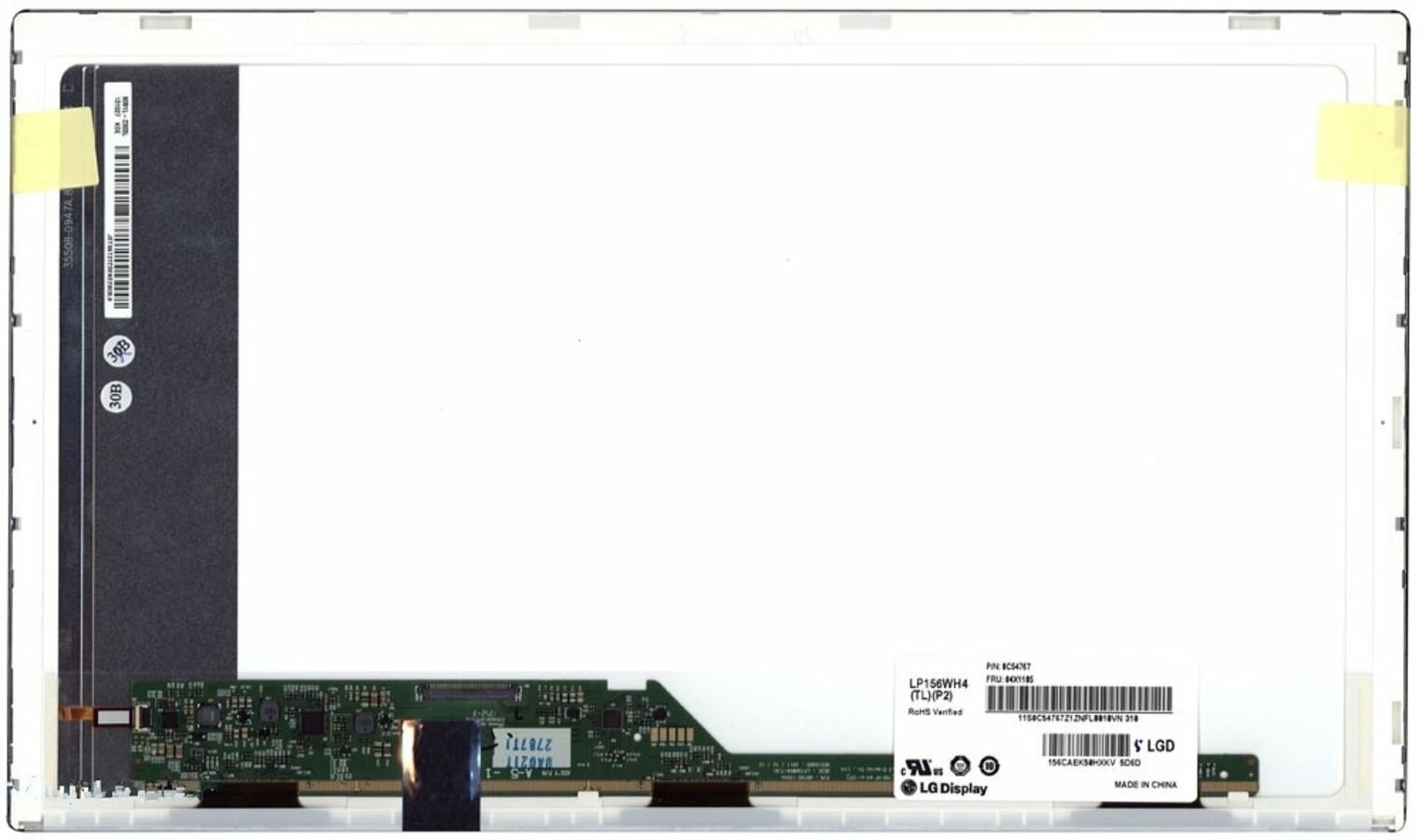 Матрица совместимая с LP156WH4(TL)(P2), Диагональ 15.6, 1366x768 (HD), Светодиодная (LED)