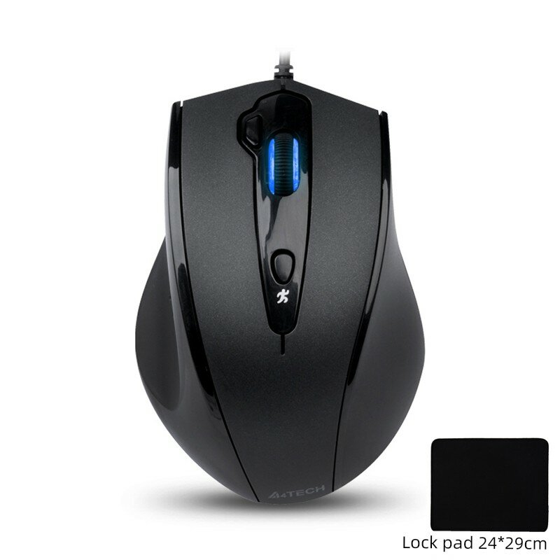 Проводная и беспроводная оптическая офисная мышь A4TECH WM-100, USB-мышь, мышь для ноутбука N-810FX с ковриком для