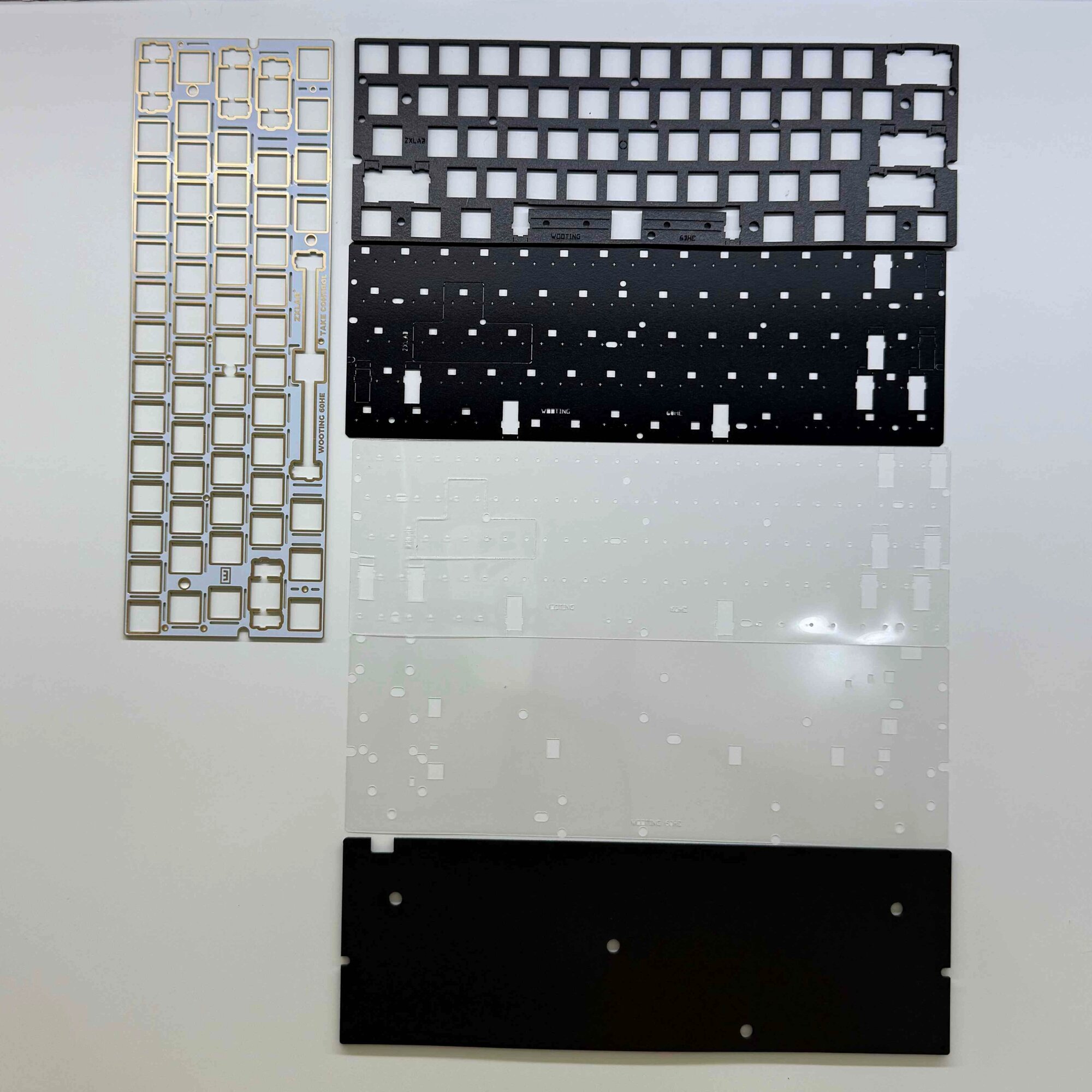 Модифицированный чехол Wooting60HE для третьей стороны, совместимый с GH60, с нижней подкладкой из хлопка, магнитными