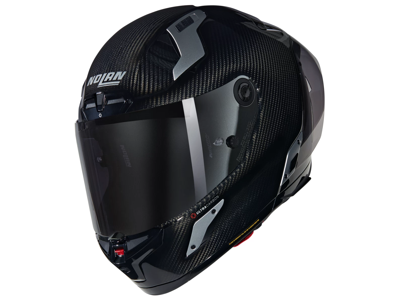 Мотошлем NOLAN X-804 RS ULTRA CARBON Argento Glossy 332, карбон-глянец, M