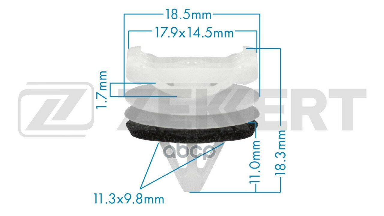 BE3520 , ZEKKERT , Клипса Zekkert арт. BE3520