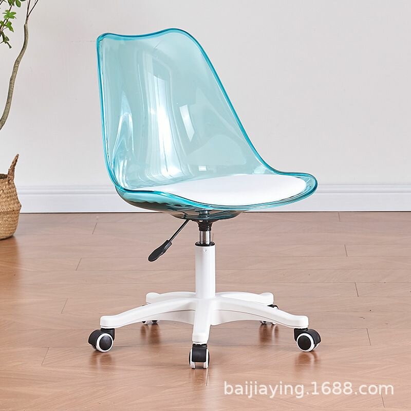 Nordic прозрачный акриловый макияж стул поворотный для спальни