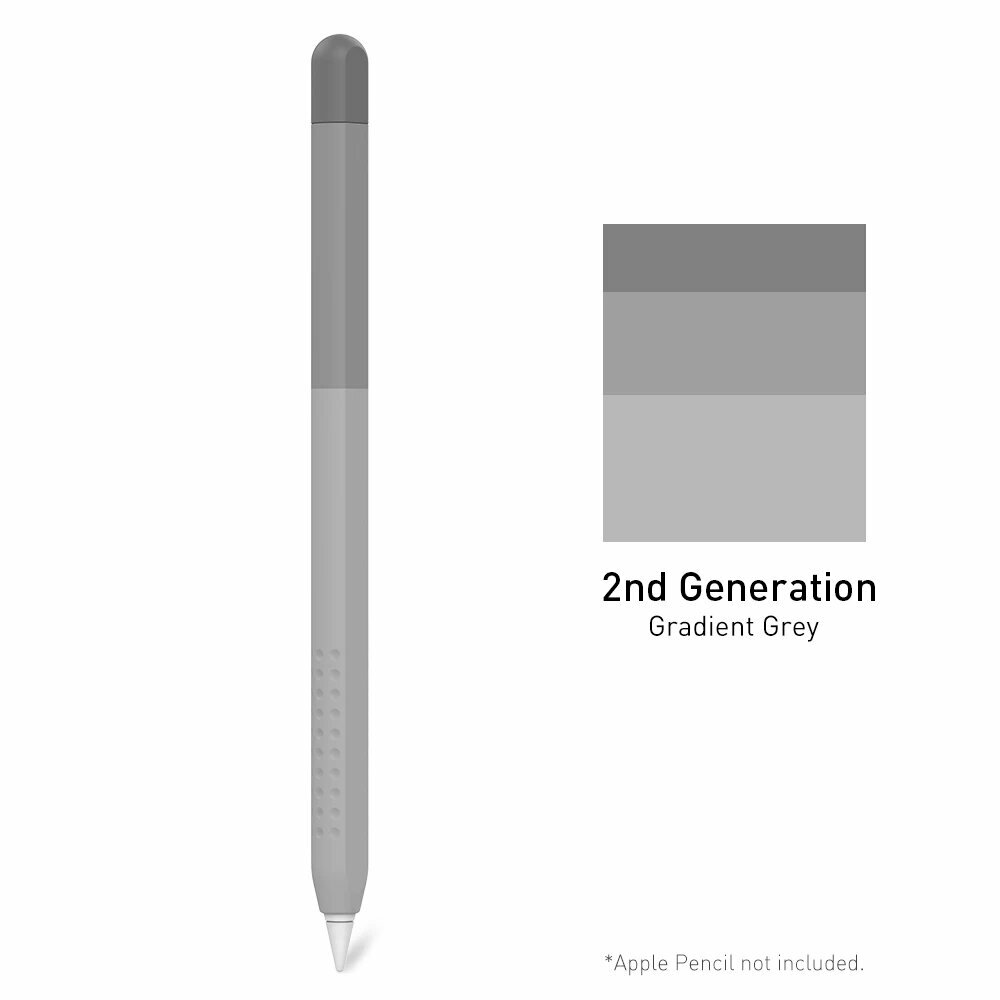 Оригинальный силиконовый чехол для Apple Pencil, 1, 2 цвета, защитный чехол для стилуса, противоскользящий чехол для iPad Pen 2, 1