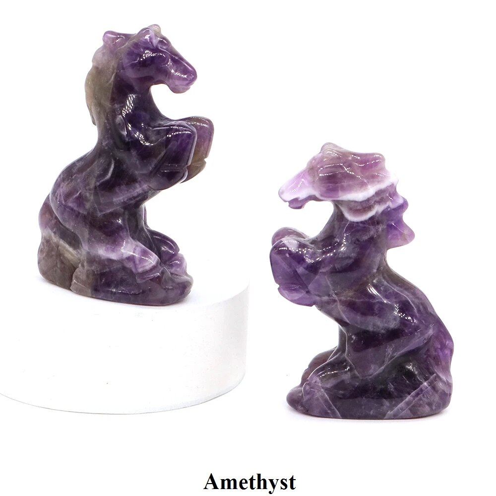 Фигурки из хрусталя Аметист Лошадь