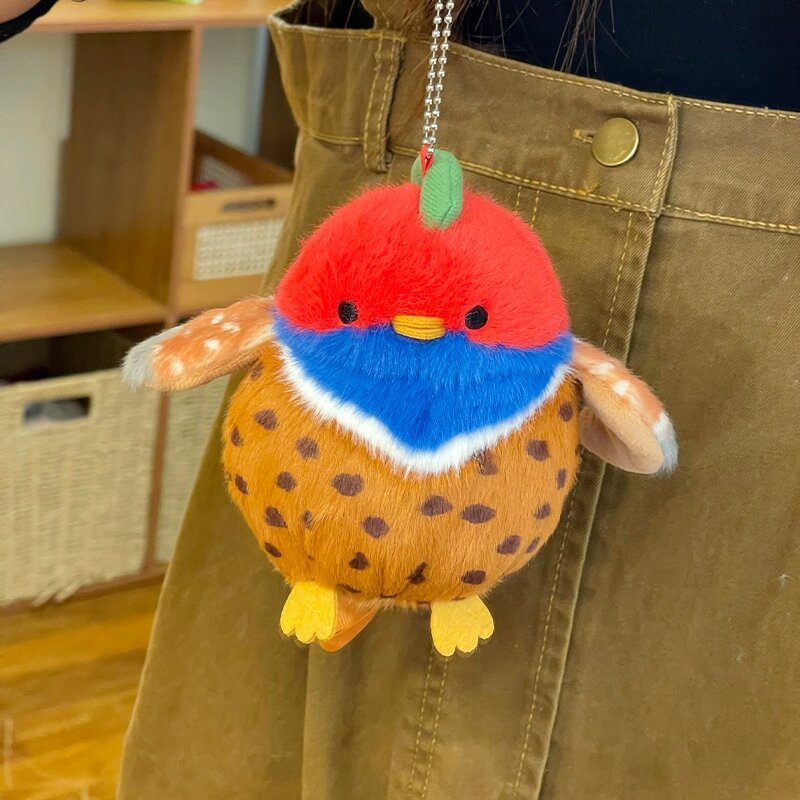 12 см плюшевая птичка-подвеска: кольчатый фазан, магнитный зажим на плечо, мягкая игрушка для детей, подарок на день