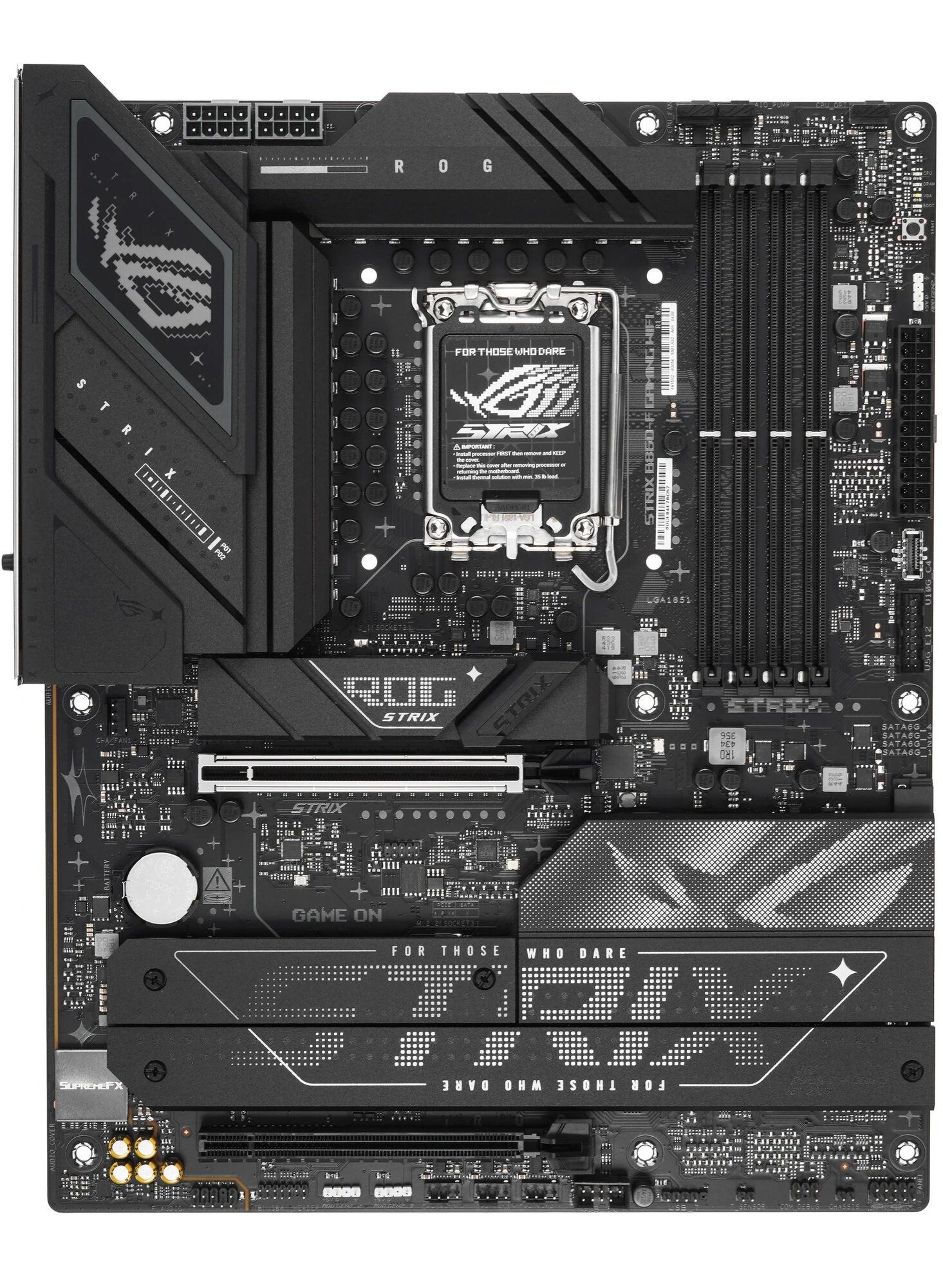 Материнская плата ASUS ROG STRIX B860-F GAMING WIFI ATX LGA1851 Intel B860 4xDDR5 (256ГБ)