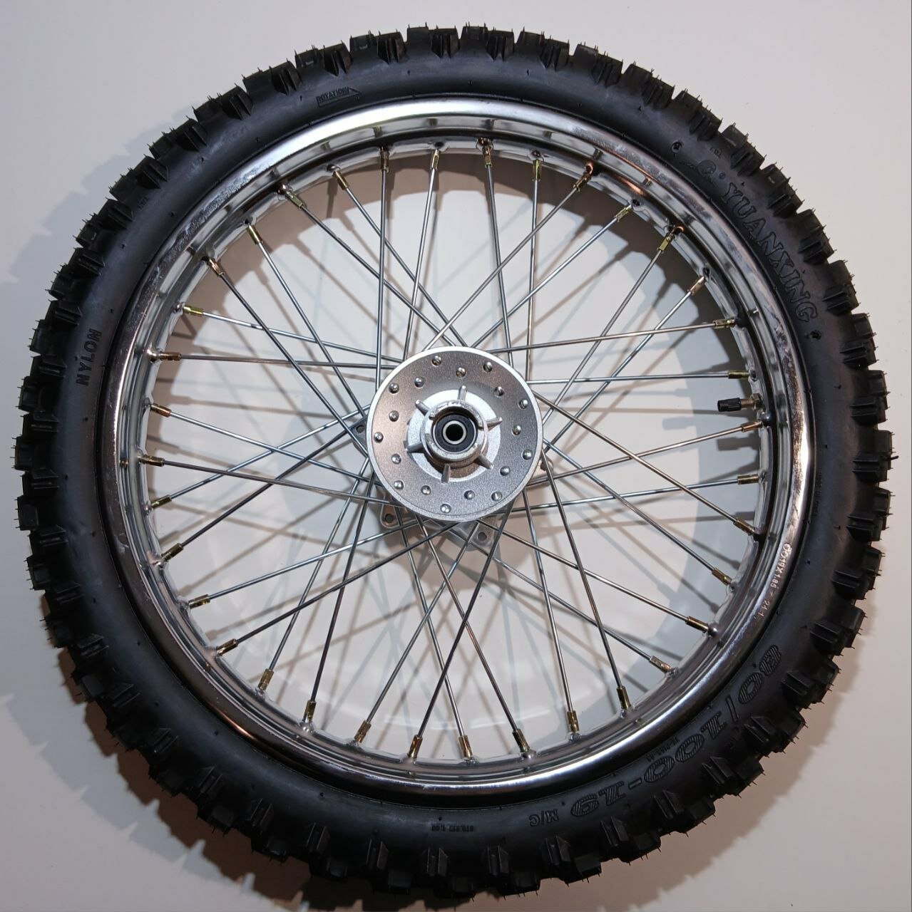 Колесо переднее в сборе 80/100-19 ось Ф12мм Мотоцикл Racer PANTHER 250