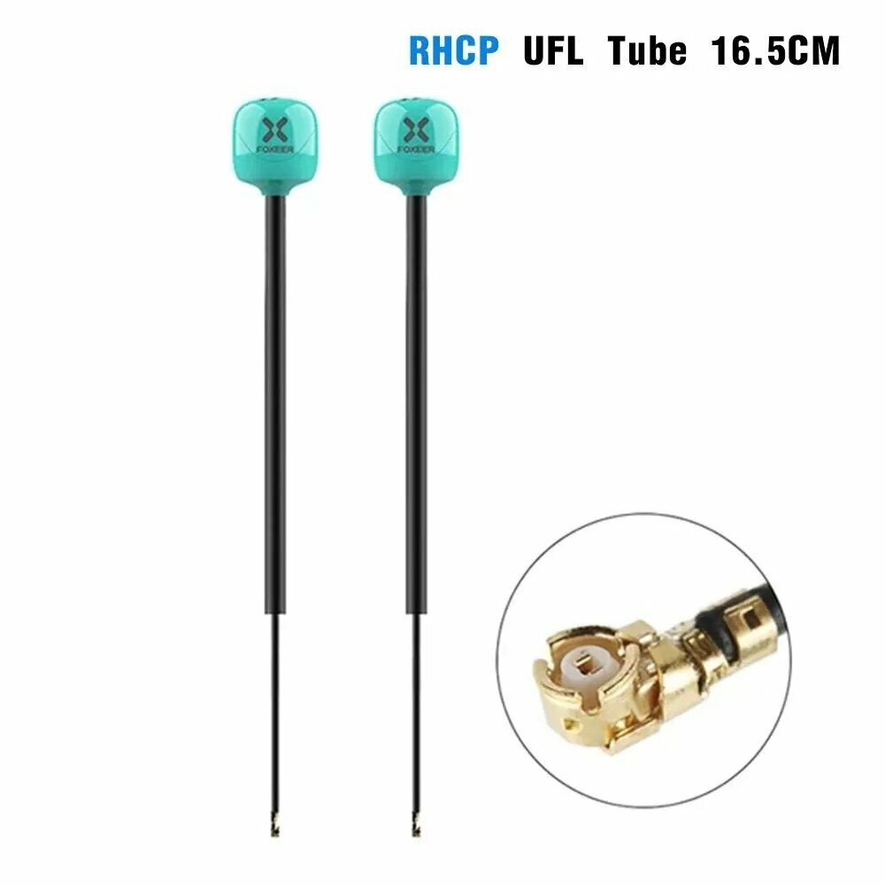 Антенна FOXEER Lollipop_4+ 2 шт. 5.8 ГГц 2.6 дБи Omni Mini RHCP LHCP SMA RPSMA MMCX UFL для RC видеоприемника и передатчика