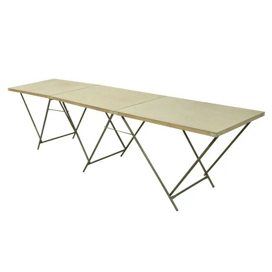 Стол складной для уличной торговли, 3-х секционный. Столешница из фанеры, Размер 2700х600х650 мм, до 30 кг.- 1 шт.