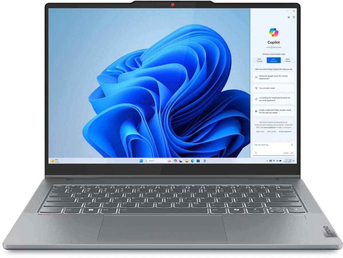 Ноутбук Lenovo IdeaPad 5 2-in-1 14IRH9 14" OLED, i5-13420H, 16GB, 512GB SSD, Intel UHD, Без ОС, grey (83KX007YRK)