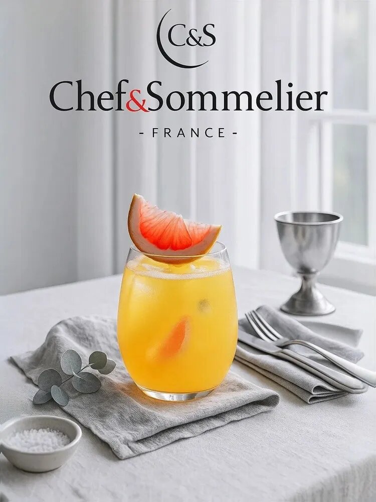 Стаканы для вина, подарочный набор Chef & Sommelier "Primary" 2 шт, 440мл. Хрустальное стекло. Франция