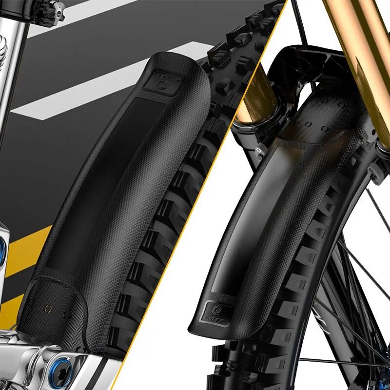 Велосипедные крылья, жесткие крылья для горного велосипеда, универсальные для передней и задней части, удлиненные и расширенные, одна пара/черный