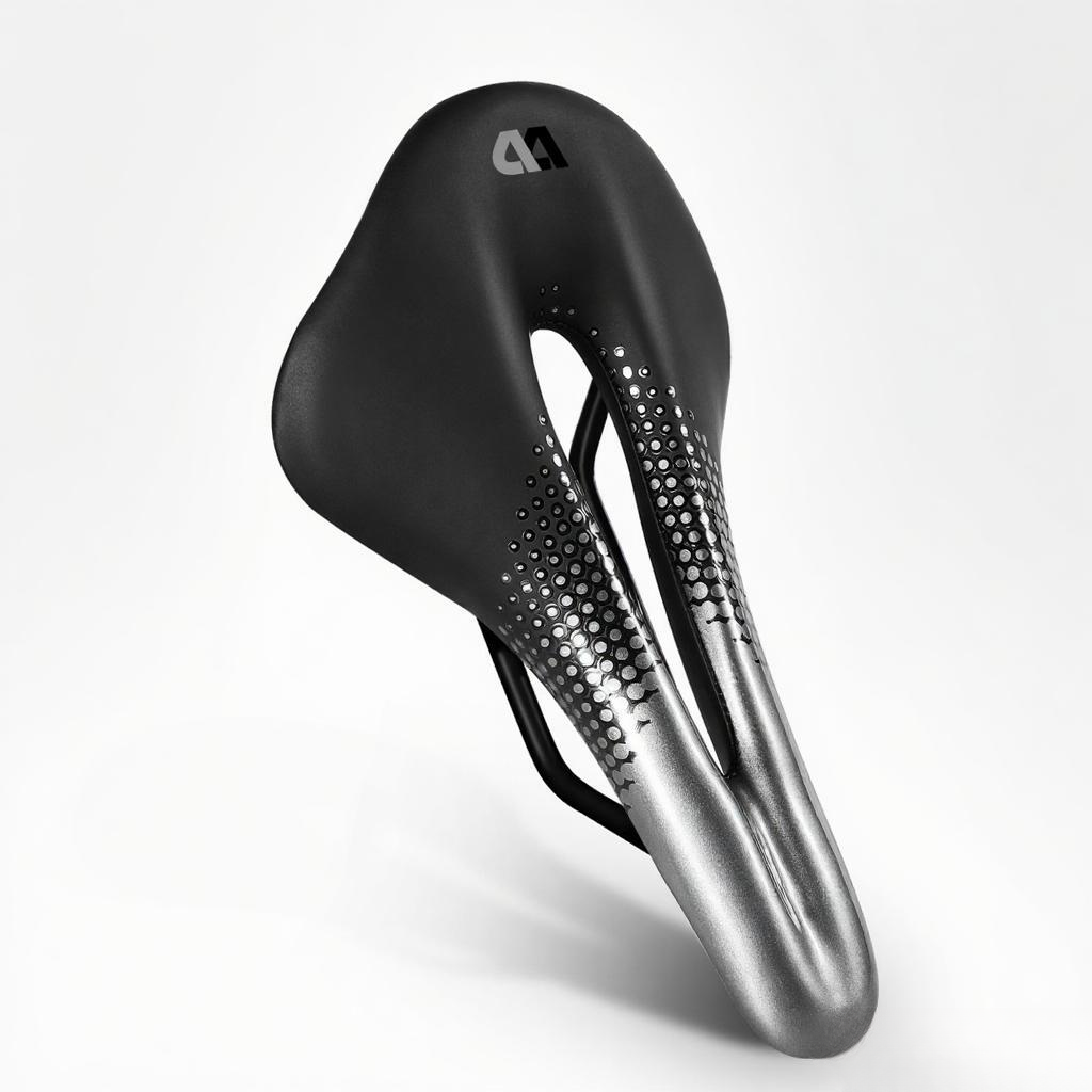 Седло для велосипеда Mountain Bike Road Bike, материал PU, цвет белый, красный-белый, черный, черный-красный, черный-синий, серебристый-черный, синий-белый (выбор), размер 250*145мм, вес 240г, упаковка 250*145*50мм, вес упаковки 245г, в комплект входят 1