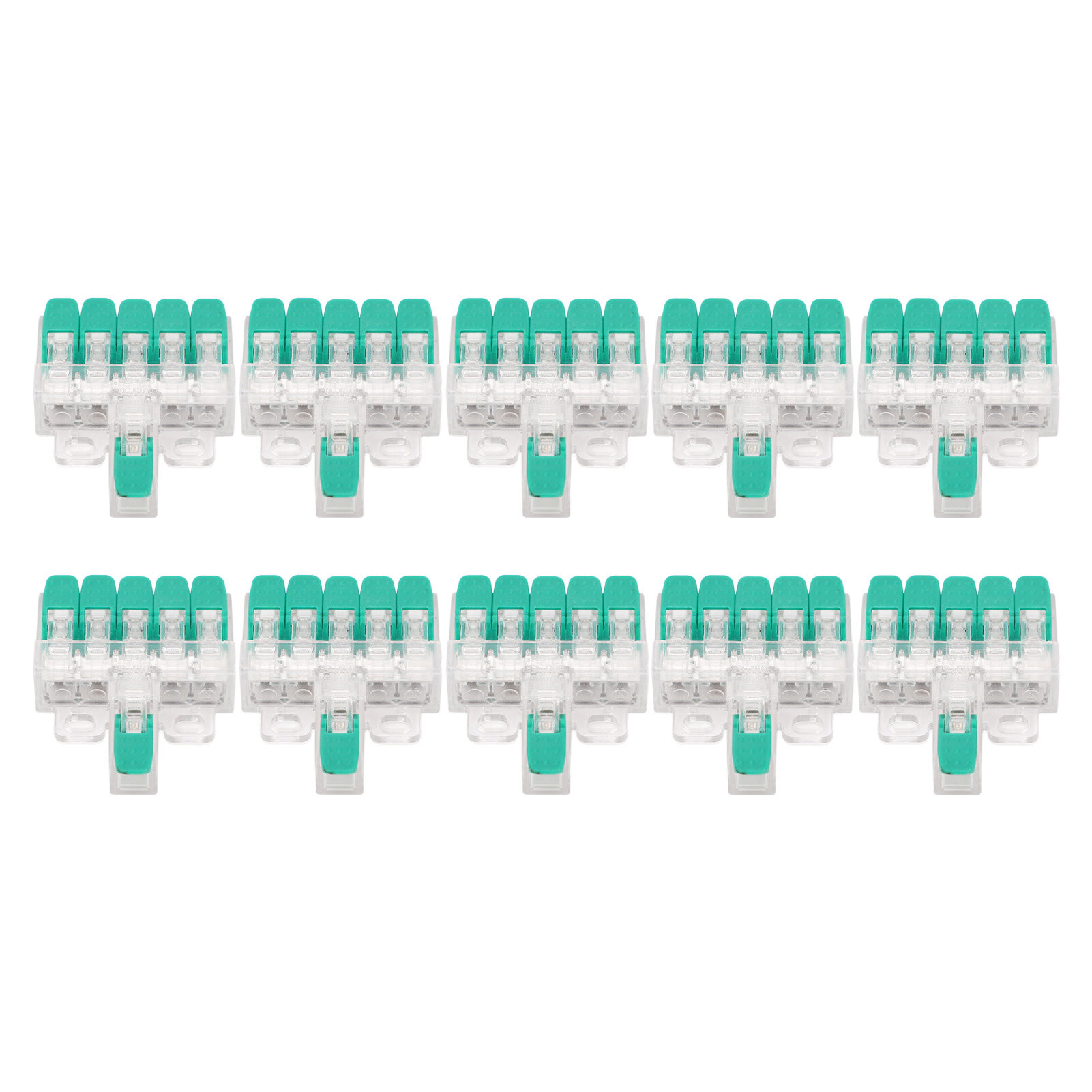 10 шт. 1 в 5 выходов электрический соединитель для сращивания проводов, быстроразъемный соединительный кабель 41A 450V