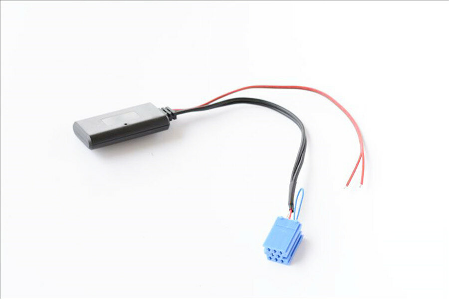 Беспроводной аудиокабель-адаптер Bluetooth для автомобильного AUX-входа, Mini ISO 8-контактный для Smart Fortwo 450, рад