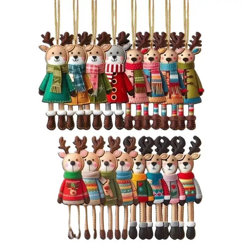 Деревянные подвески-олени WHPHous