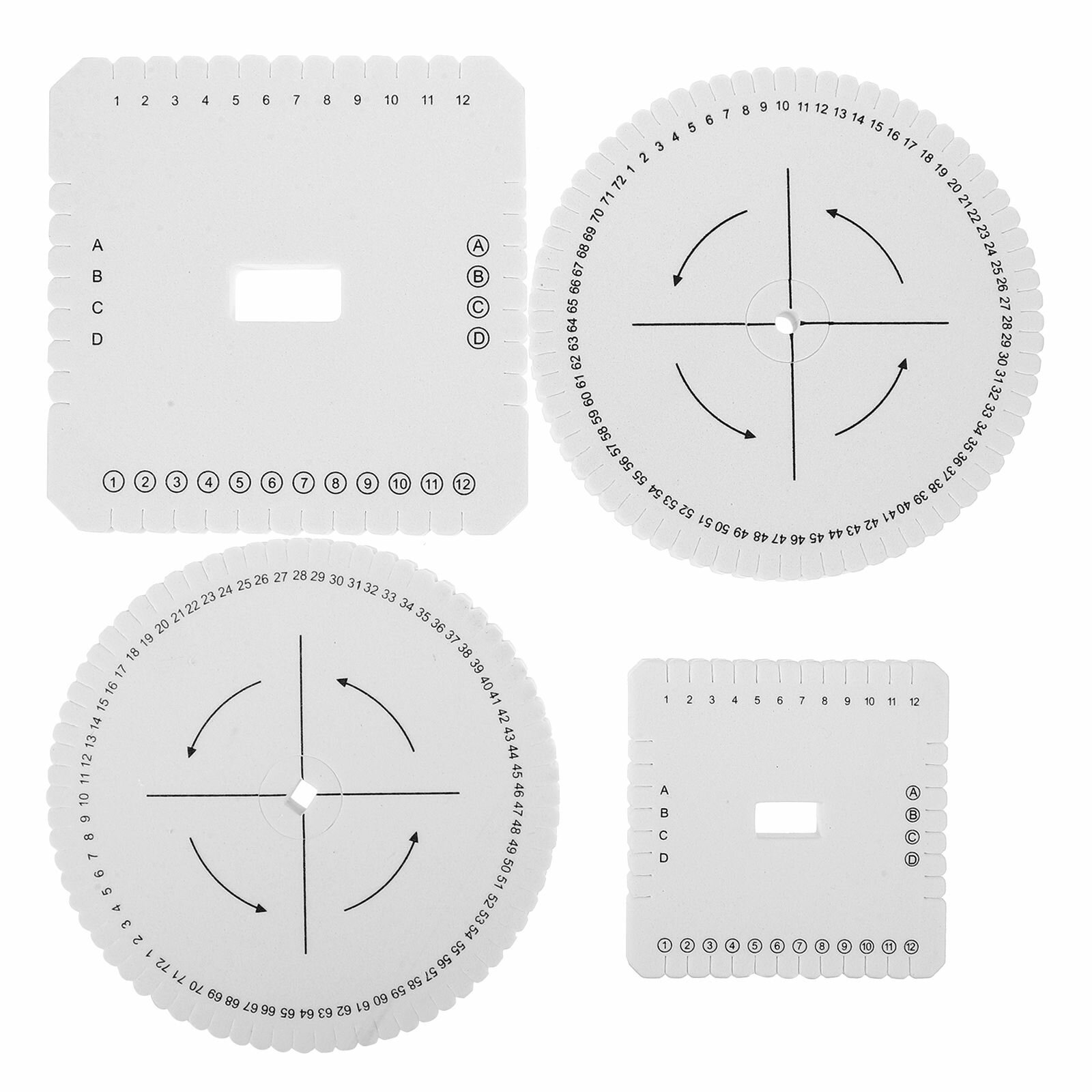 Набор кумихимо доски для плетения бисерных шнурков и браслетов, пенопластовые диски 15x15 см, круглая и квадратные формы, творческий набор для рукоделия и handmade украшений
