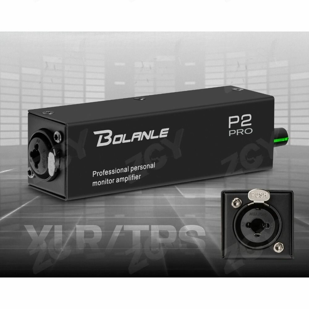 Bolanle P2 IEM Система Ушного Мониторинга С Усилитель, Перезаряжаемый USB-C, Ультракомпактный