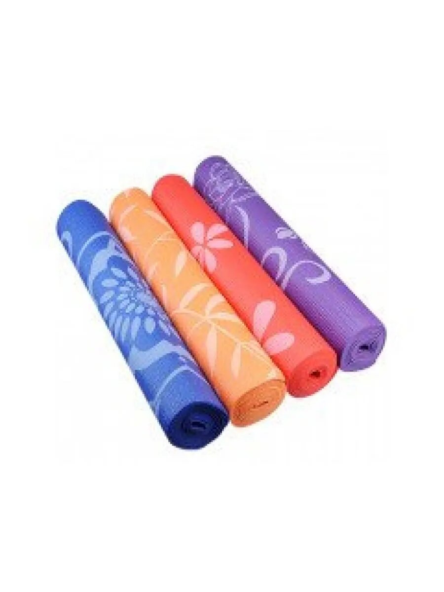 Коврик для йоги, ПВХ, 61х173см, толщина 4мм, с принтом, 4