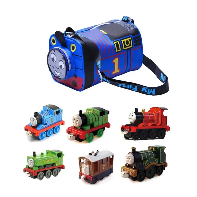 Набор Thomas & Friends 1:43, 6 машинок, сумка, синий