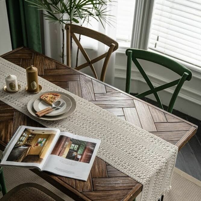 Скатерть на стол дорожка 30х180 см, тканевая, прямоугольная, скатерть на стол для кухни, Varman.pro