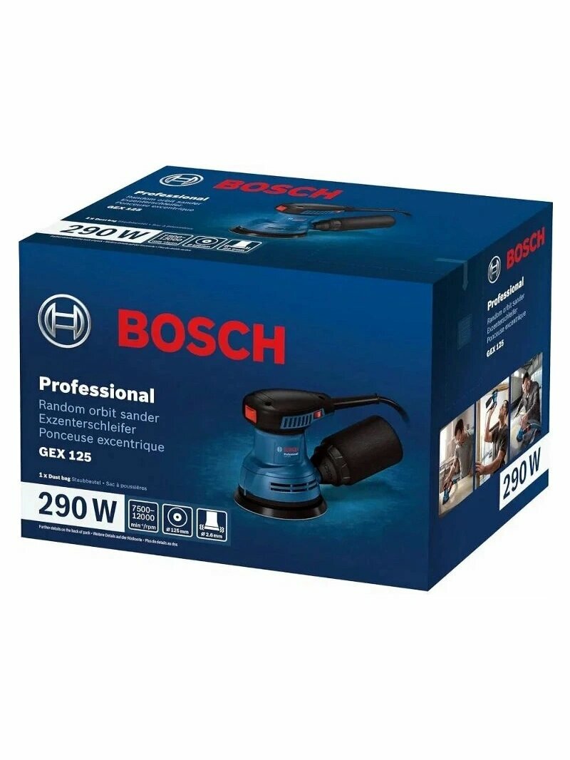 Эксцентриковая шлифмашина Bosch GEX 125 (06013A80F0)
