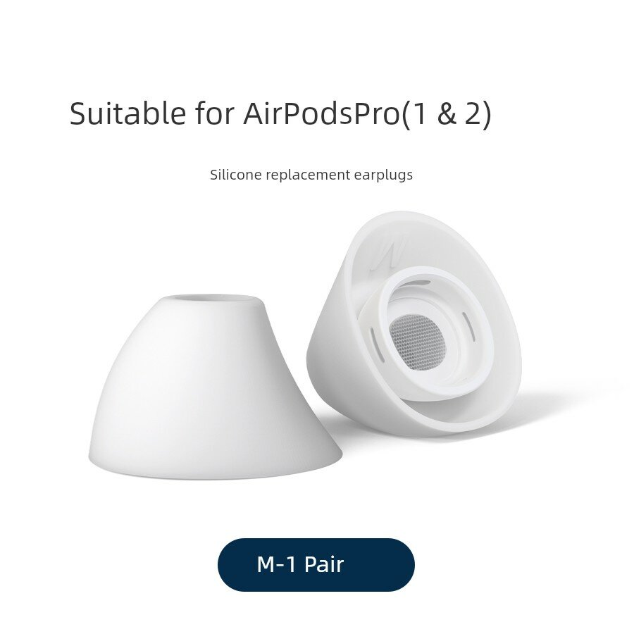 Антиаллергенные силиконовые ушные ампулы для Apple AirPods Pro 2-го поколения, средний размер, 1 пара